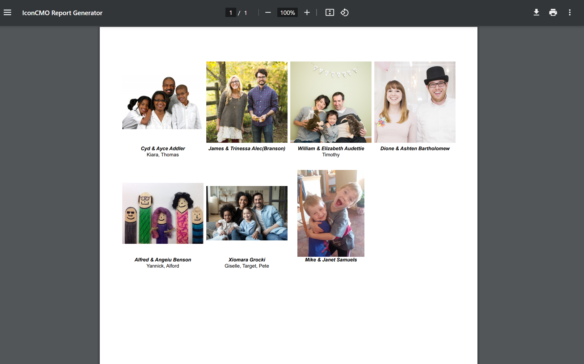 Adding photos for a church pictorial directory